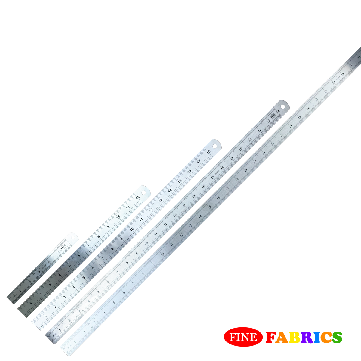 Metal Rulers: Stainless Steel, Straight Edge Rulers, 6/12/18/24/36 Inc ...